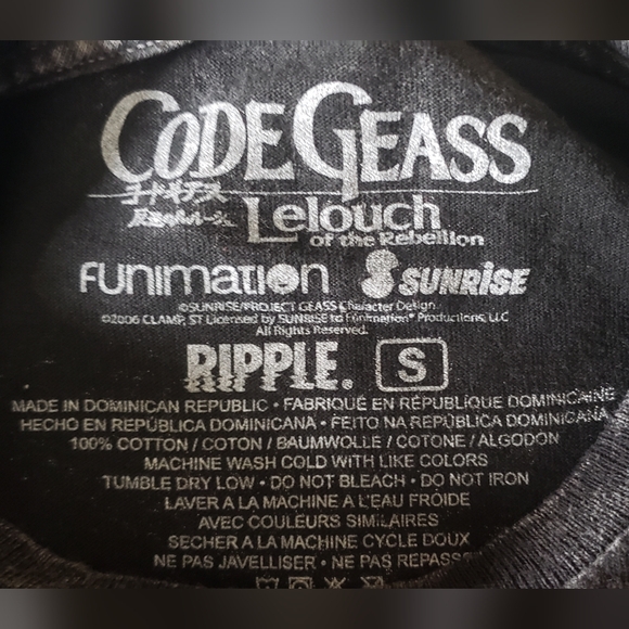 Code Geass | Shirts | Code Geass Lelouch Of The Rebellion Tshirt | Poshmark